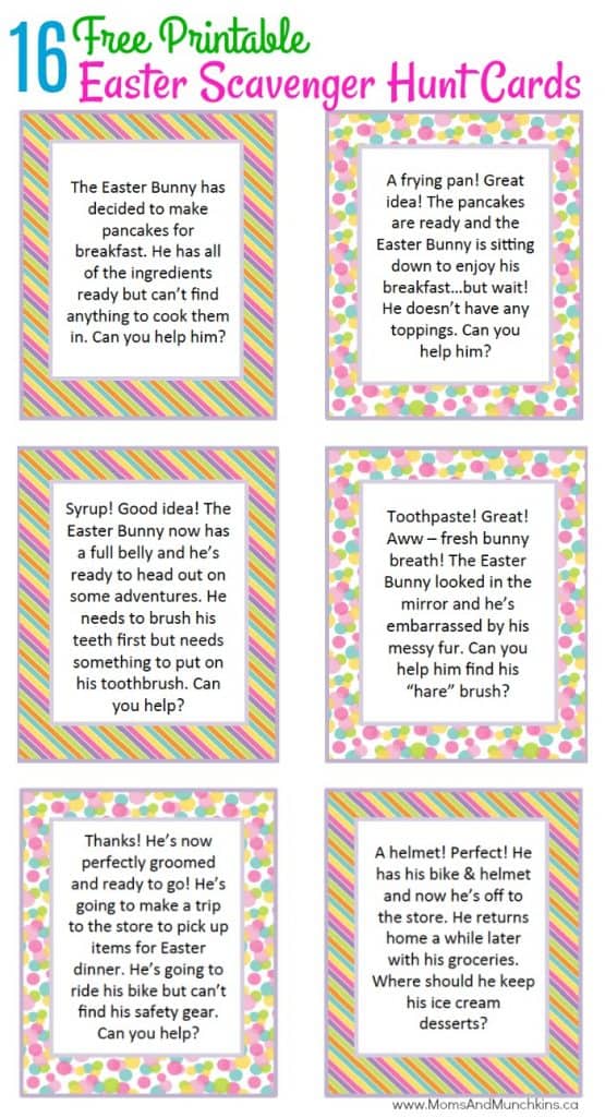 Easter Scavenger Hunt Ideas - Moms & Munchkins