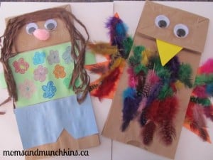 Paper Bag Puppet Crafts - Moms & Munchkins