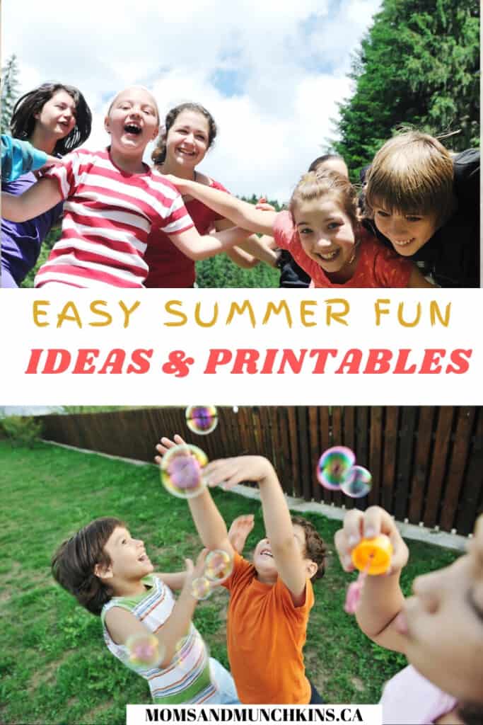 Summer Fun Ideas for Kids - Moms & Munchkins