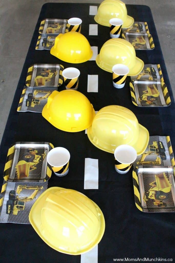 Construction Birthday Party Ideas - Moms & Munchkins