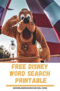 Disney Word Search Free Printable Game - Moms & Munchkins