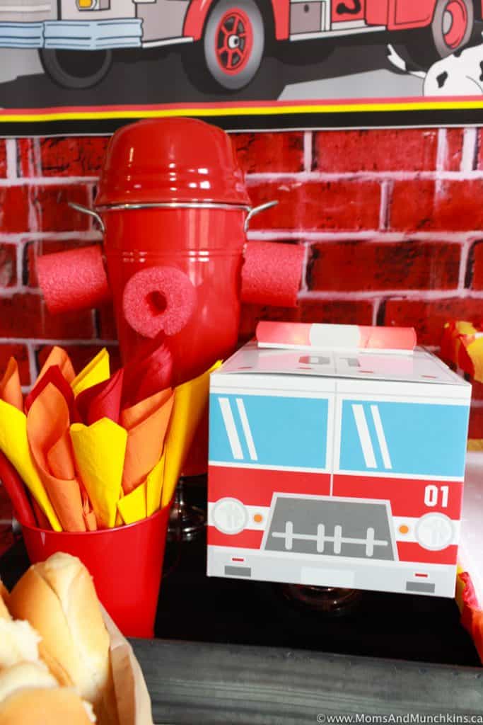 Firefighter Birthday Party Ideas - Moms & Munchkins