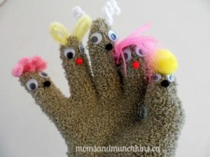 Hand Puppet Craft Idea for Kids - Moms & Munchkins