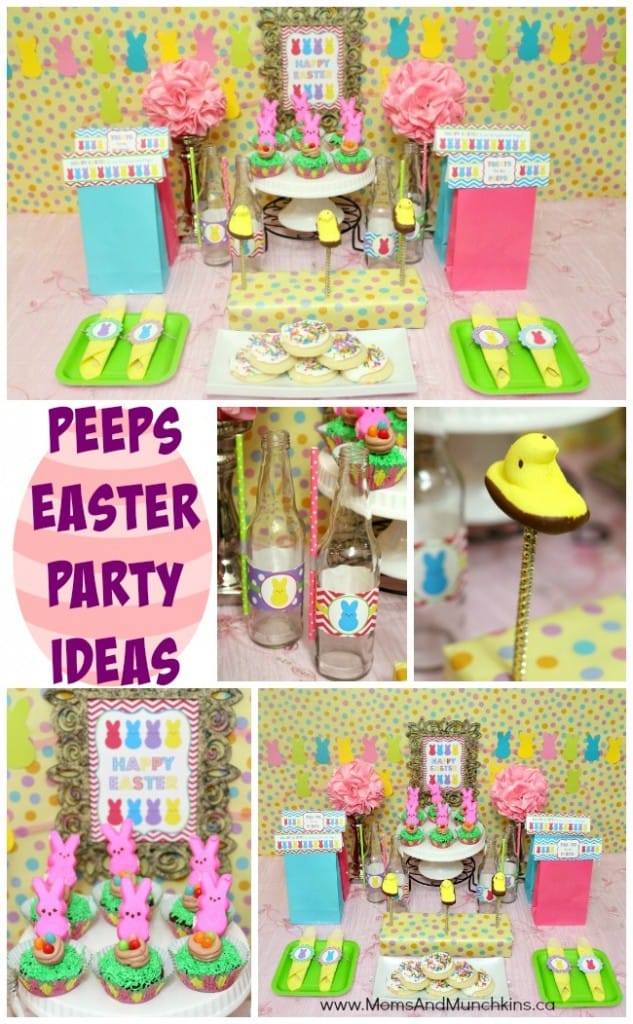 Peeps Easter Party Ideas - Moms & Munchkins