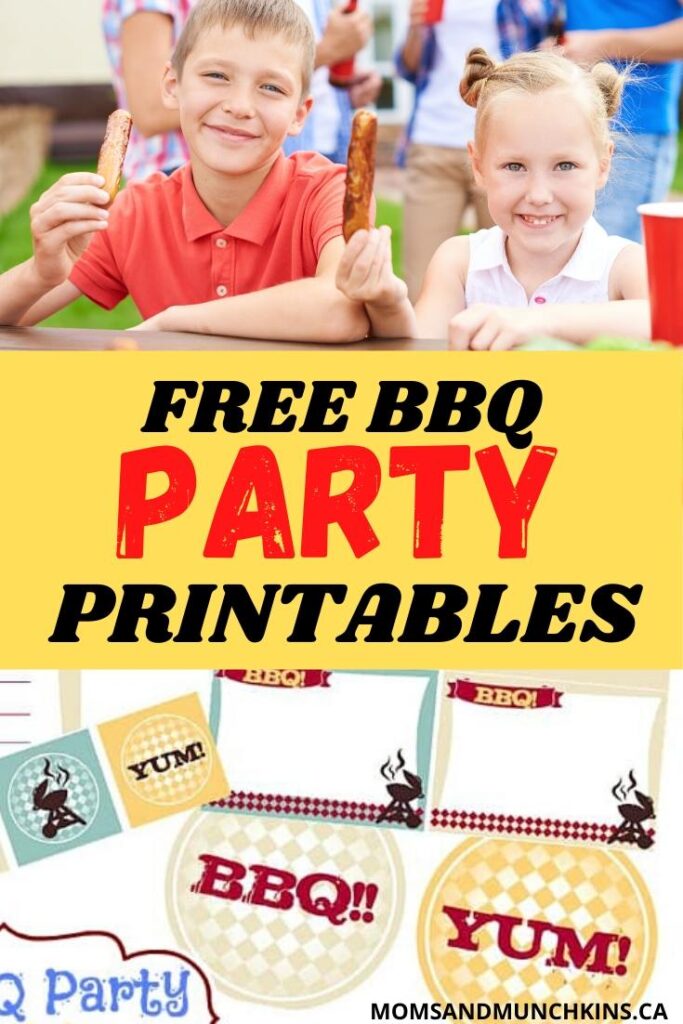 BBQ Party Printables (Freebies) - Moms & Munchkins