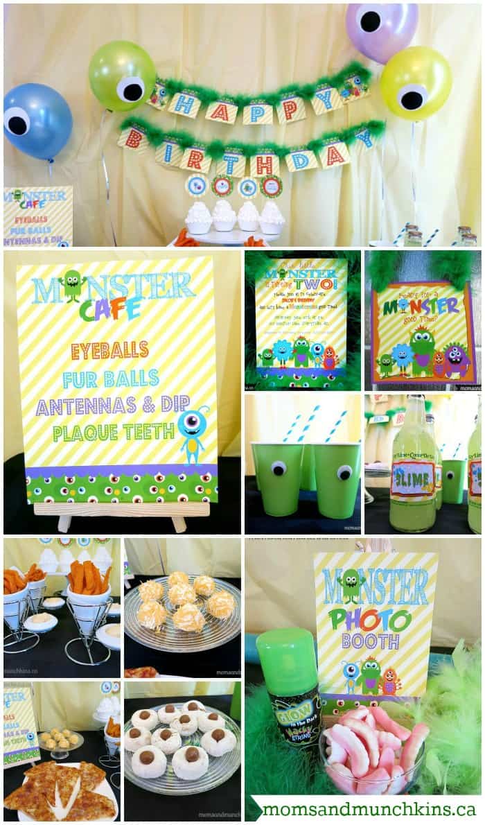 Monster Birthday Party Ideas - Moms & Munchkins