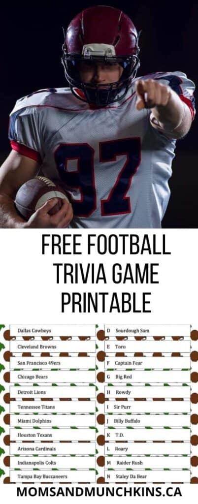 Football Trivia - Free Games - Moms & Munchkins
