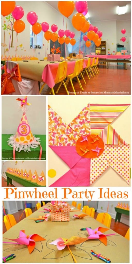 Pinwheel Party Ideas - Moms & Munchkins