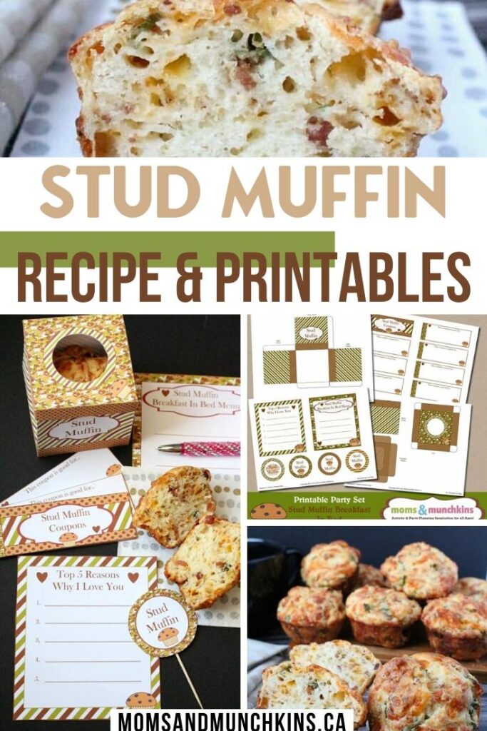Stud Muffins Recipe with Printables - Moms & Munchkins