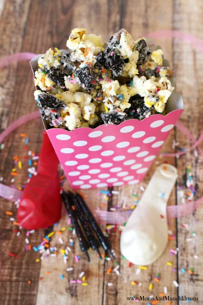 Birthday Party Popcorn Recipe Moms Munchkins