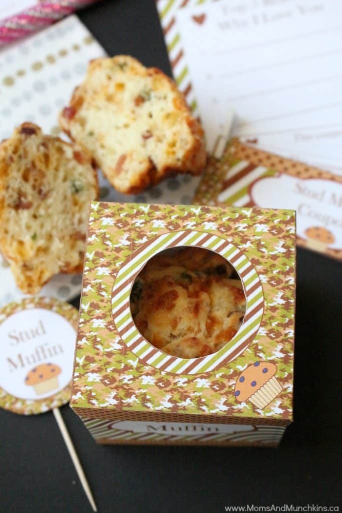 Stud Muffins Recipe with Printables - Moms & Munchkins
