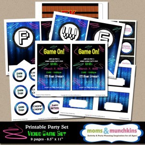 Retro Video Game Party Ideas - Moms & Munchkins