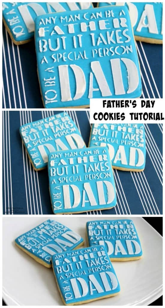 Father's Day Cookies Tutorial - Moms & Munchkins