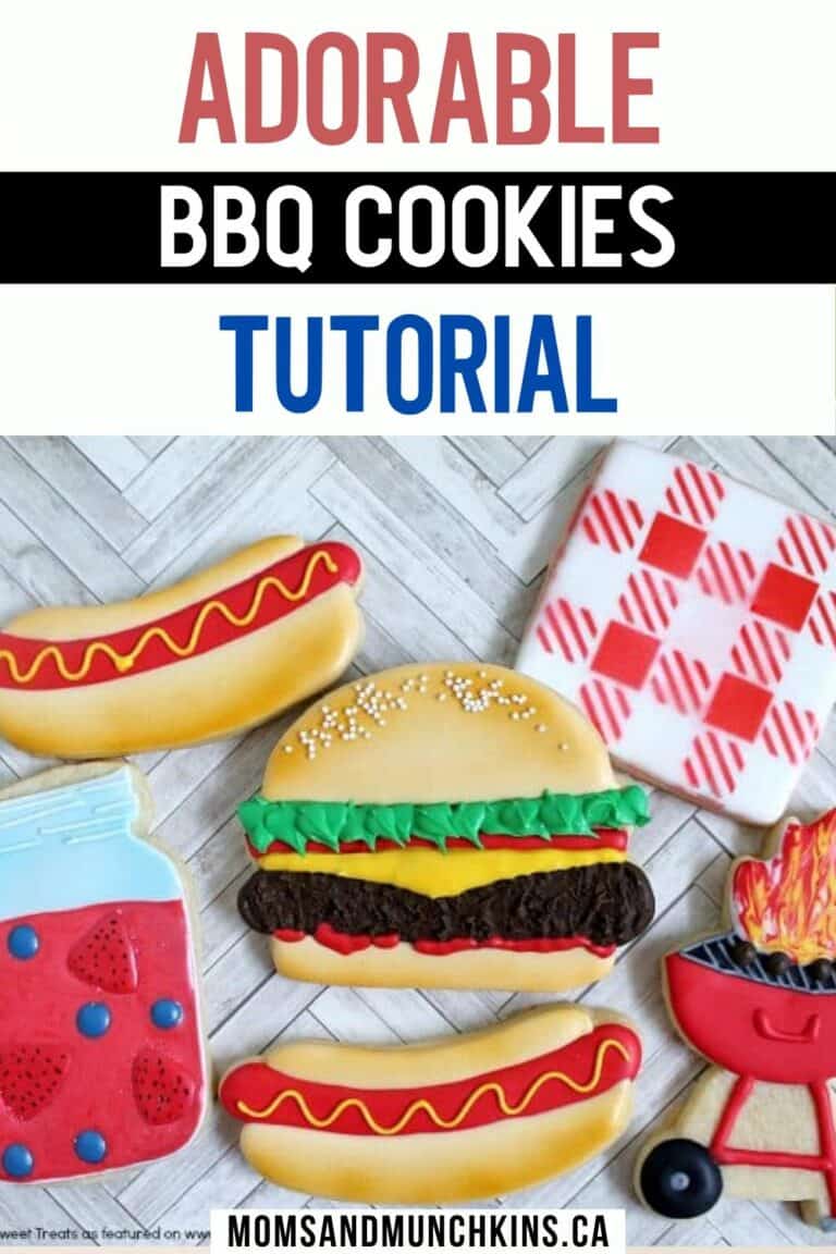 BBQ Cookies Decorating Tutorial - Moms & Munchkins