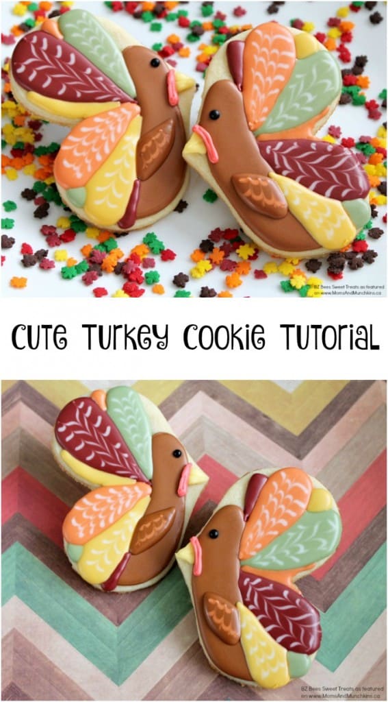 Cute Turkey Cookie Tutorial - Moms & Munchkins
