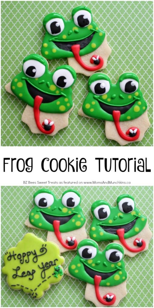 Frog Cookies Decorating Tutorial - Moms & Munchkins