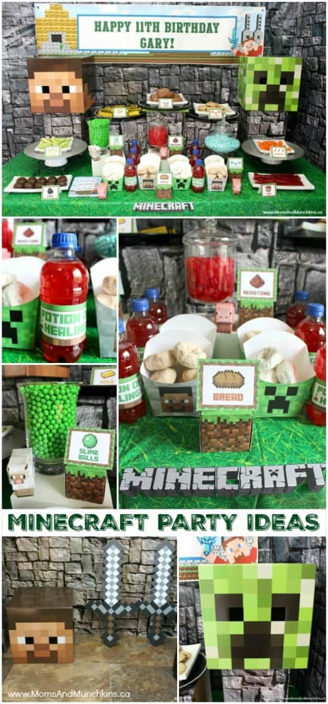 Minecraft Party Ideas - Moms & Munchkins