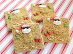 Santa Beach Cookies Tutorial - Moms & Munchkins