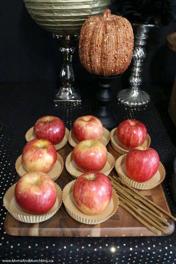 Caramel Apple Buffet Halloween Party - Moms & Munchkins