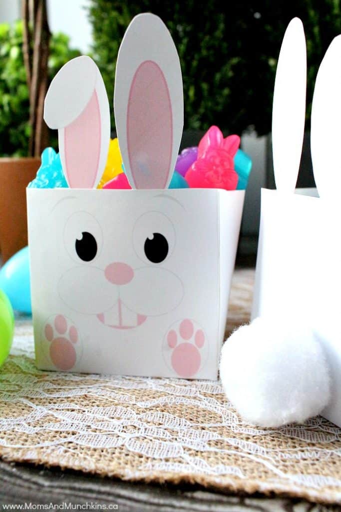 Free Printable Easter Bunny Boxes - Moms & Munchkins
