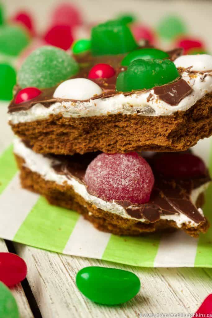 Gingerbread House Bark Recipe - Moms & Munchkins