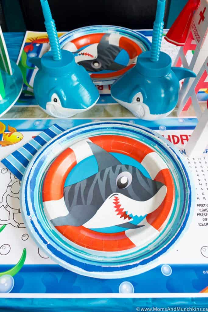 Shark Party Ideas and Decorations - Moms & Munchkins