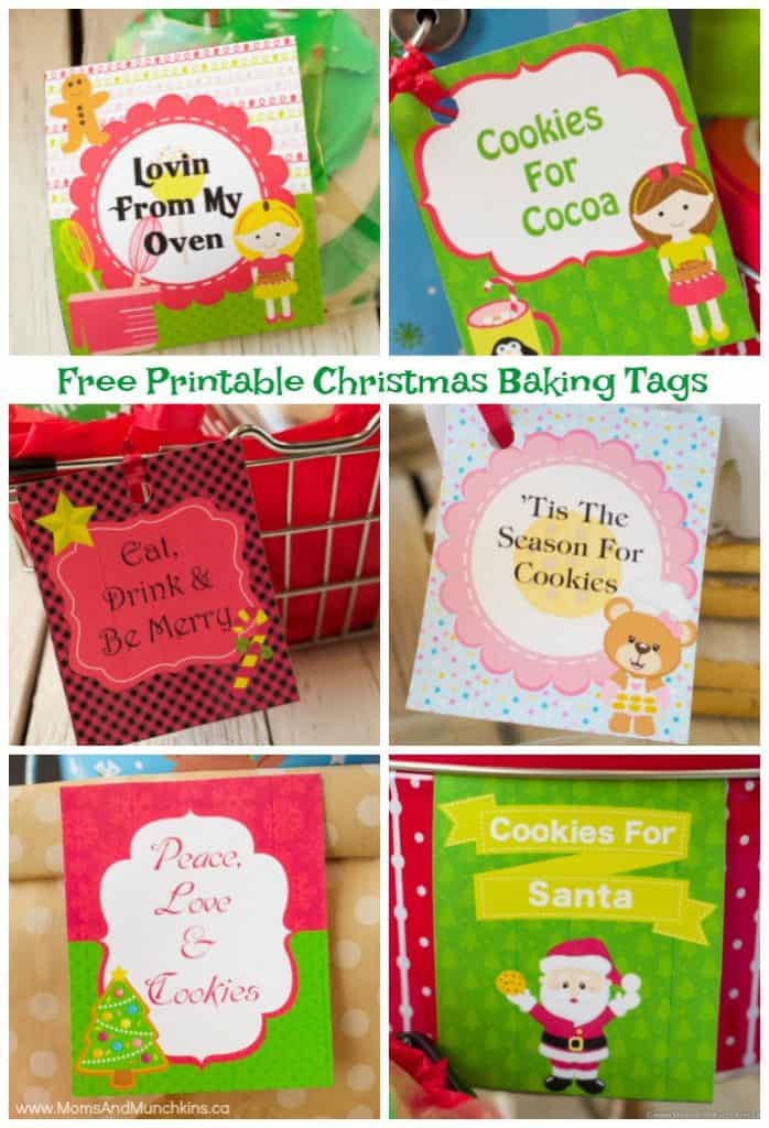 Free Christmas Baking Tags - Moms & Munchkins