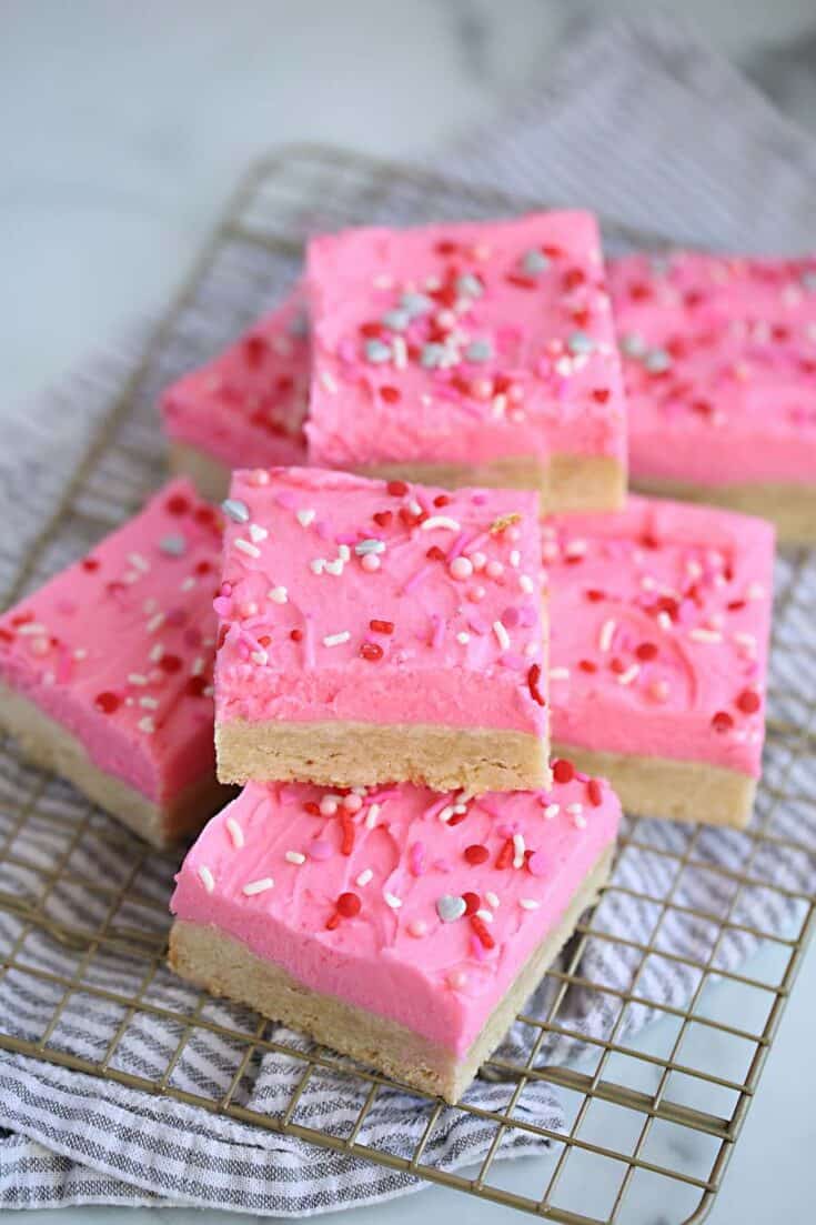 Valentine Sugar Cookie Bars Recipe