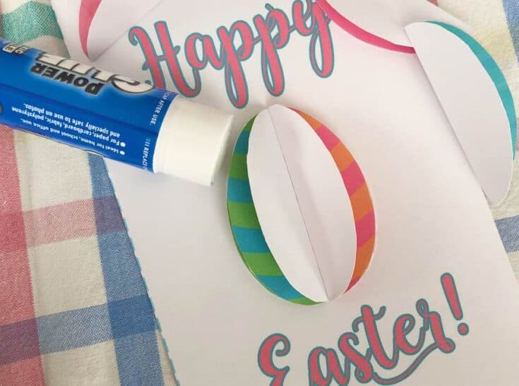 Free Printable 3D Easter Card