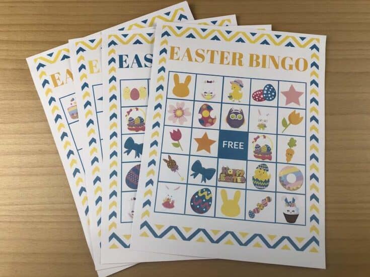 Free Printable Easter Bingo Cards
