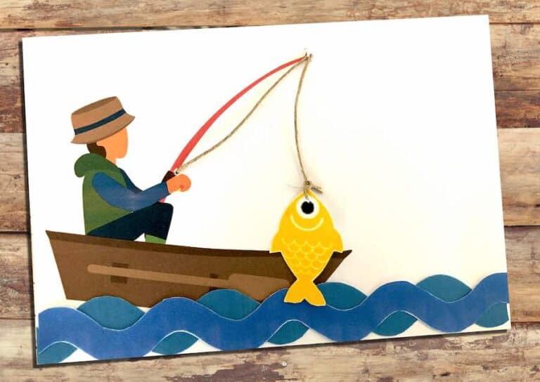 Free Printable 3D Fathers Day Card