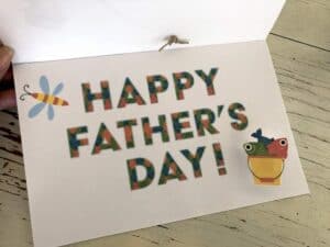 Free Printable 3D Fathers Day Card