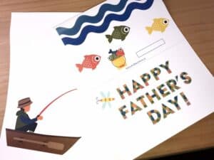 Free Printable 3D Fathers Day Card
