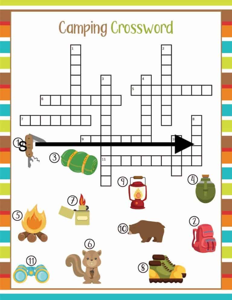 Free Camping Game Printables For Your Next Family Adventure