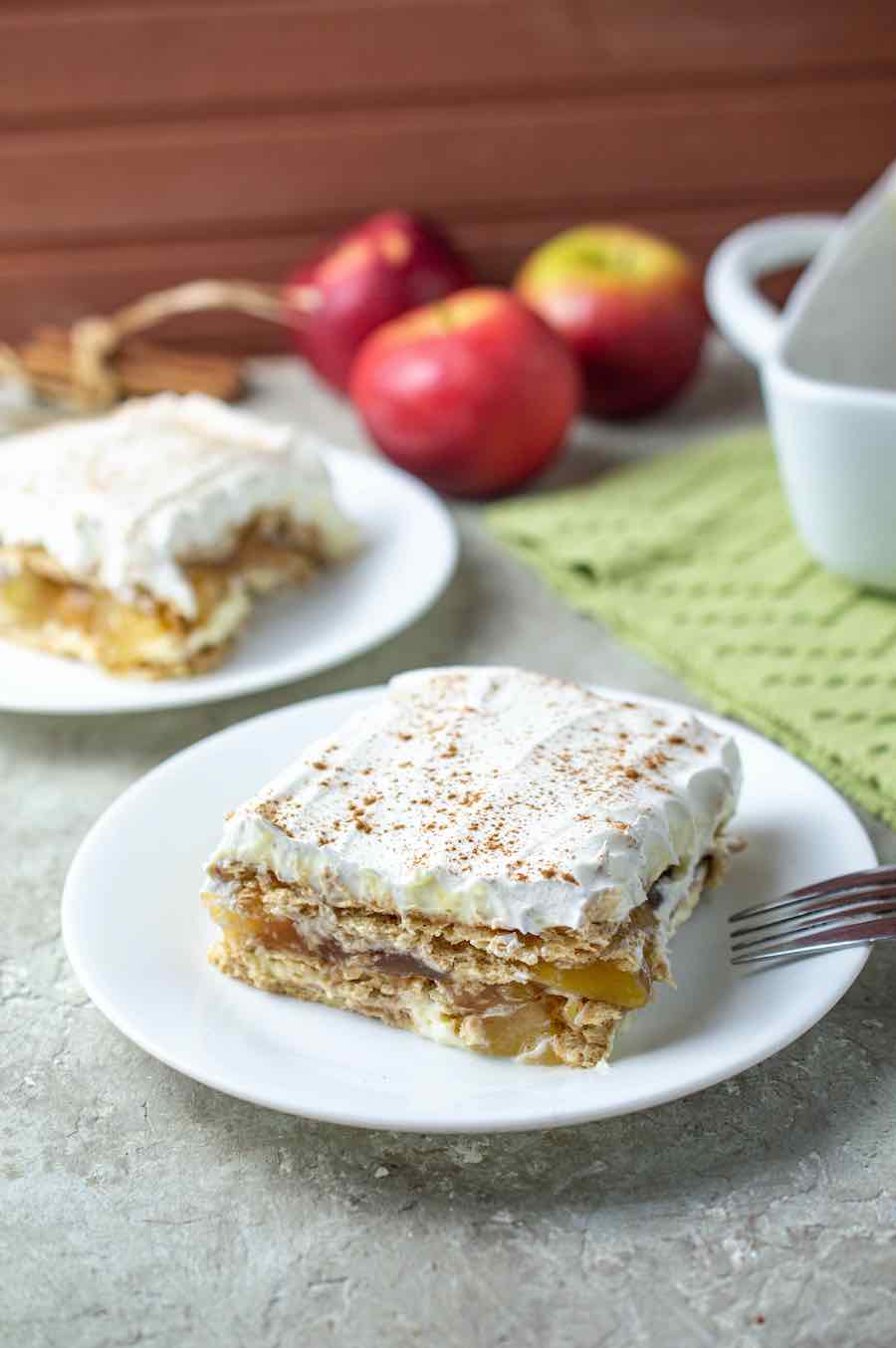 Apple Pie Ice Box Cake